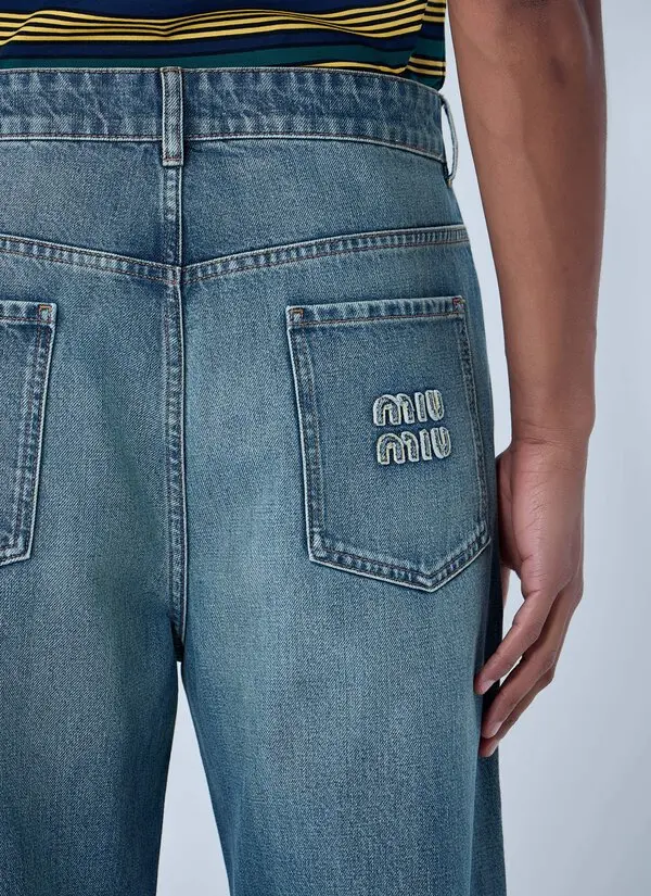 Miu Miu Wide-leg Denim Jeans