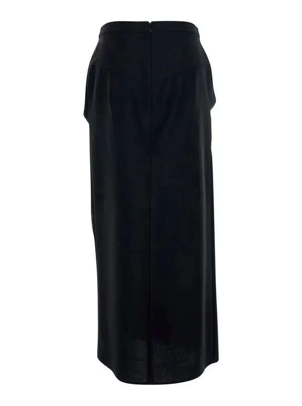 Givenchy Wrap Design Pencil Skirt - Multicolor
