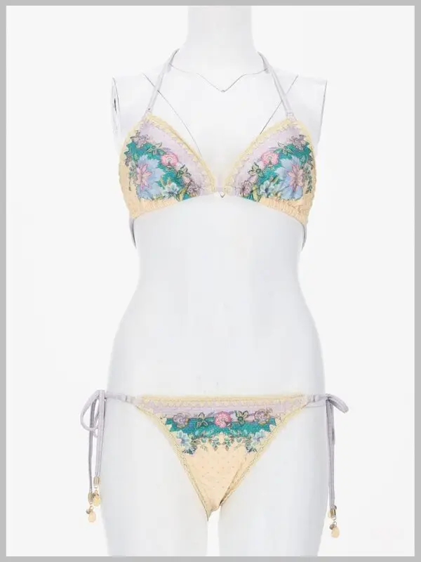 Zimmermann Indra Crochet Detail Bikini - Multicolor