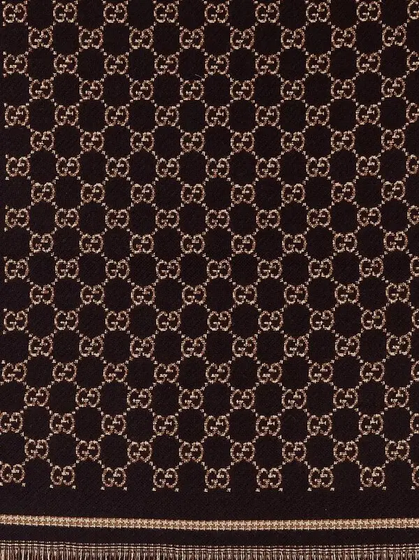 Gucci Gg Wool Jacquard Scarf