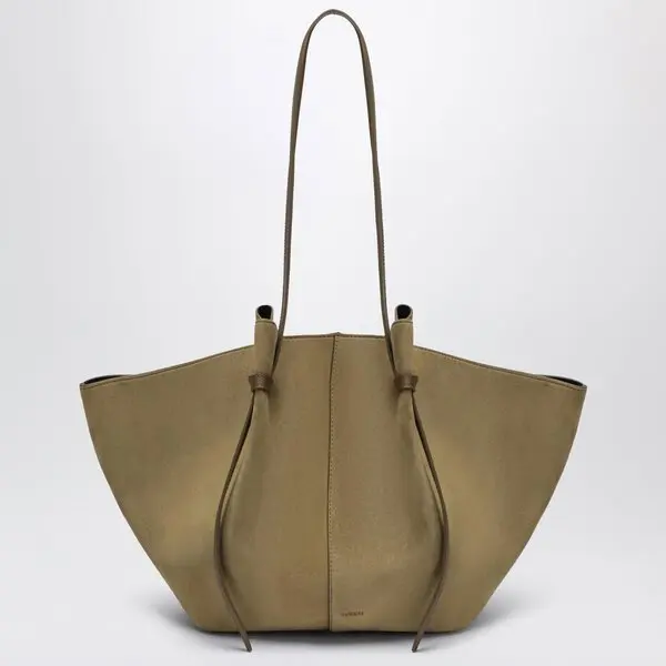 Yuzefi Mochi Suede Leather Shoulder Bag - Green
