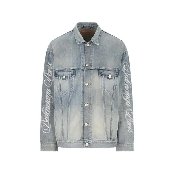 Balenciaga Jackets Denim Jackets - Blue