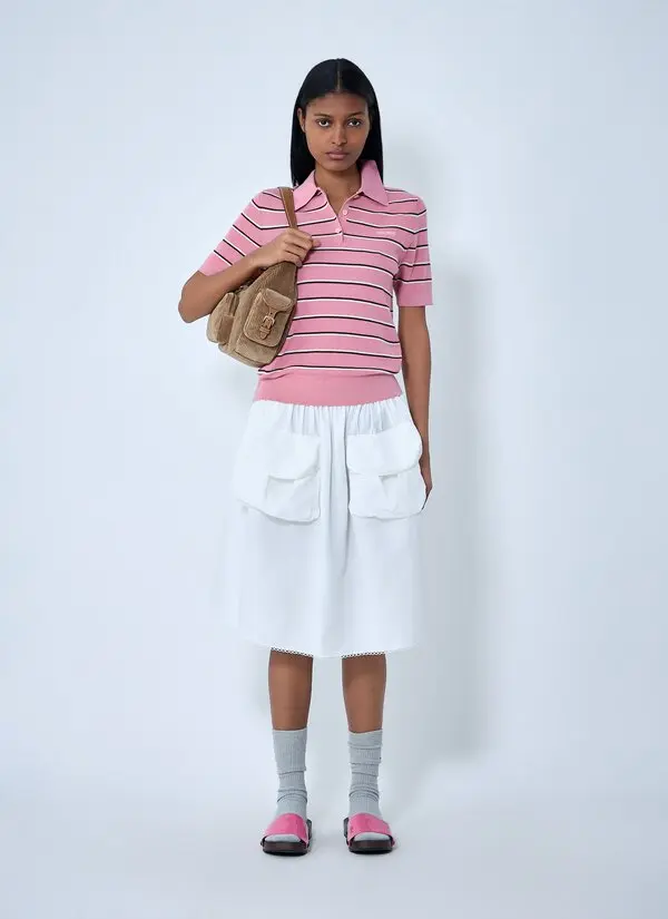 Miu Miu Gathered Skirt