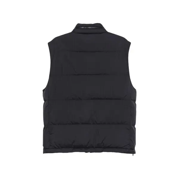 Brunello Cucinelli Quilted High Neck Vest - Blue