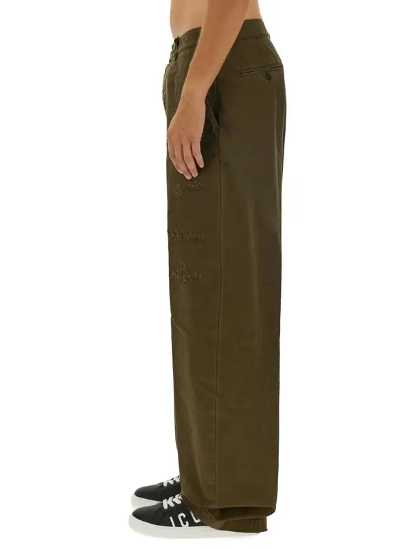 Dsquared2 Ripped Big Chino Pants - Multicolor