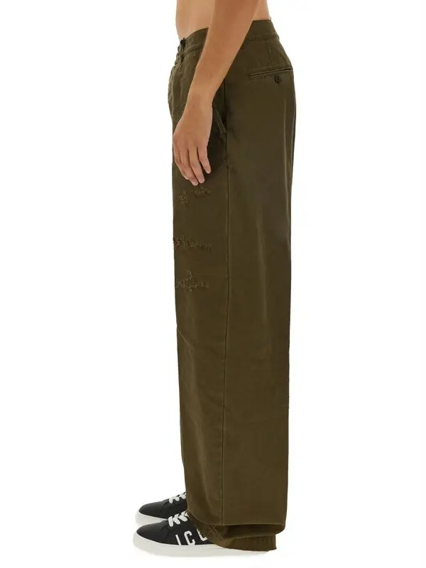 Dsquared2 Ripped Big Chino Pants - Multicolor