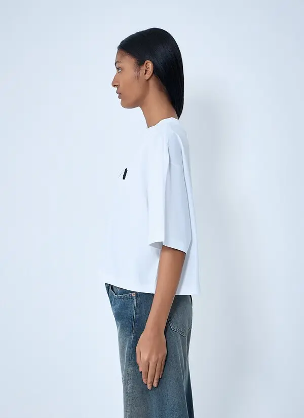 Marni Cotton Jersey Logo Motif T-shirt