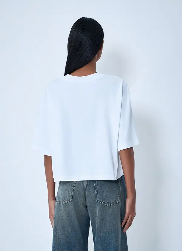 Marni Cotton Jersey Logo Motif T-shirt