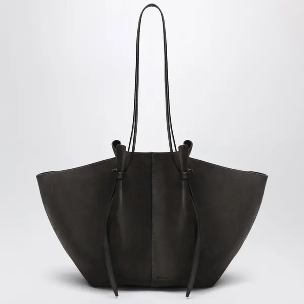 Yuzefi Mochi Suede Leather Bag - Brown