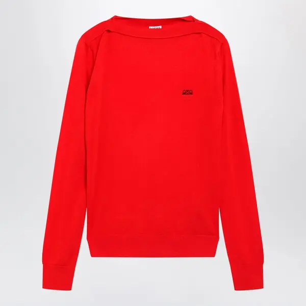 Loewe Light Merino Wool Sweater - Red