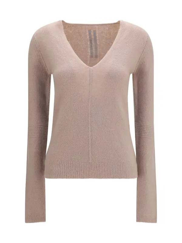 Rick Owens Cashmere V-neck Sweater - Pink