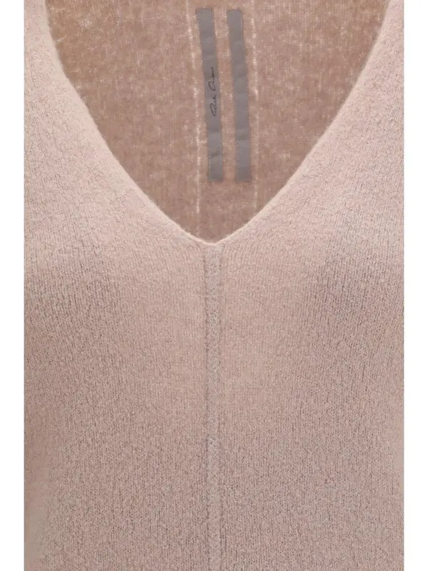 Rick Owens Cashmere V-neck Sweater - Pink