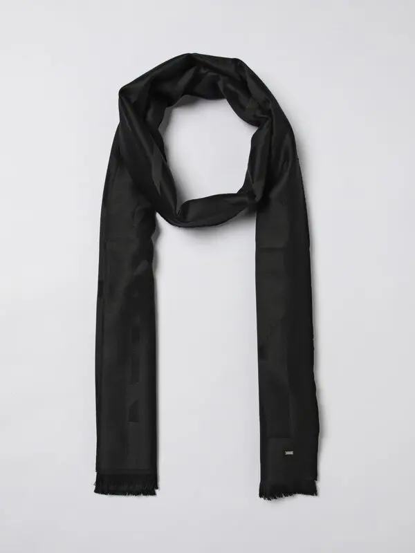 Saint Laurent Monogram Jacquard Wool Scarf