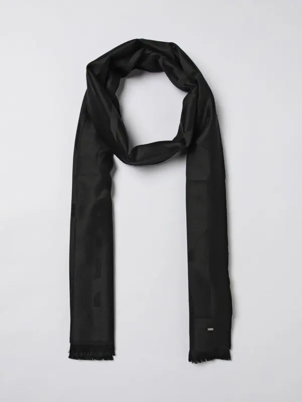 Saint Laurent Monogram Jacquard Wool Scarf