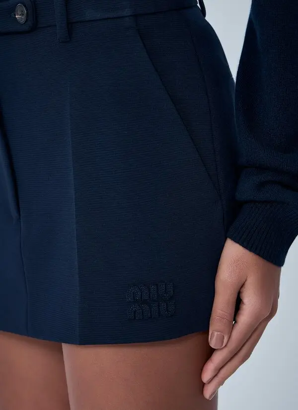 Miu Miu Milano Rib Mini Skirt