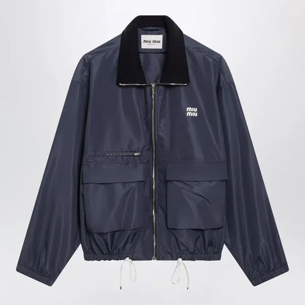 Miu Miu Tela Tec Lightweight Windproof Blouson - Blue