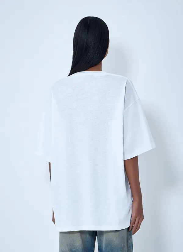 Acne Studios Logo Motif T-shirt - White