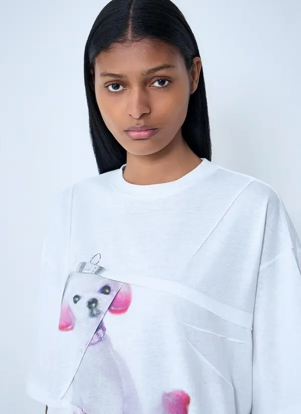 Acne Studios Logo Motif T-shirt - White
