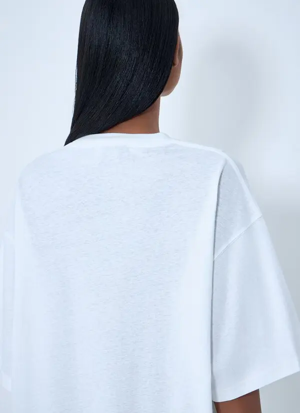 Acne Studios Logo Motif T-shirt - White