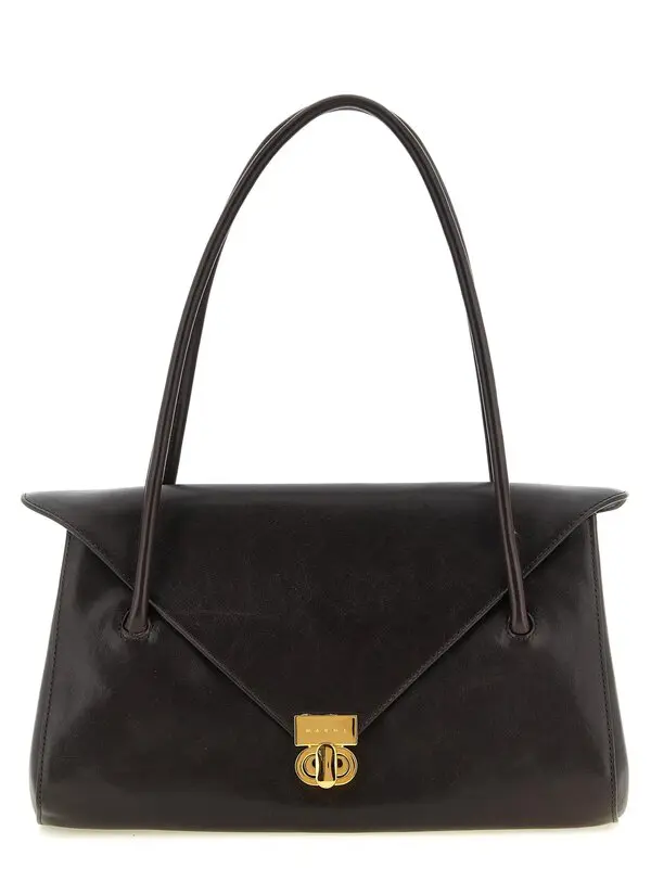 Marni E/w Leather Shoulder Bag - Brown