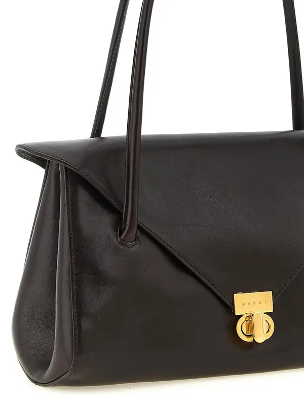 Marni E/w Leather Shoulder Bag - Brown