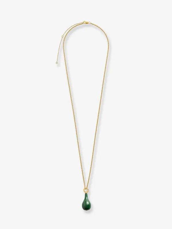 TOTEME Medium Jade Drop Necklace