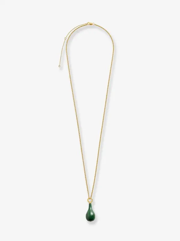 TOTEME Jade Drop Necklace - Multicolor