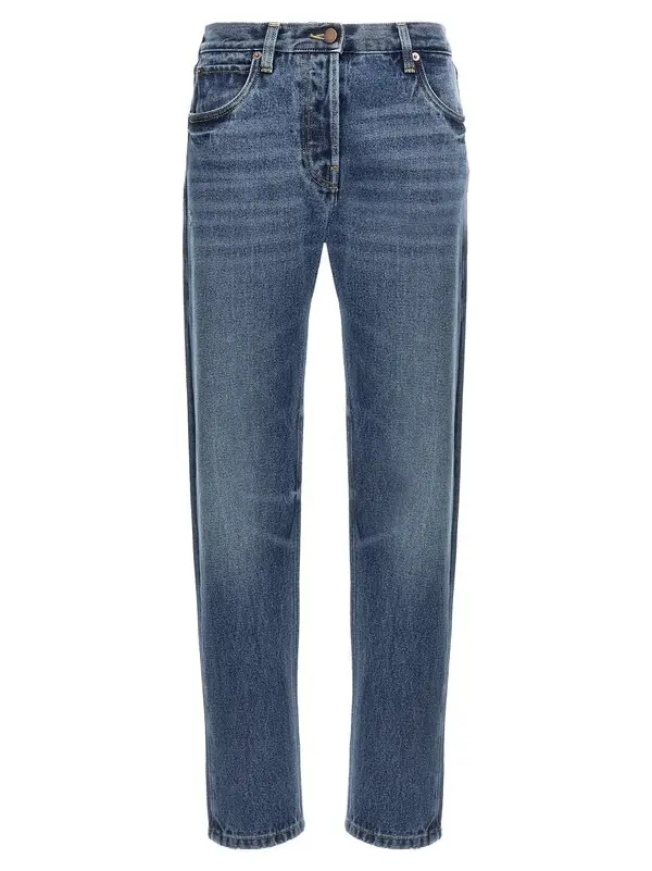 Prada Straight Leg Denim Jeans - Blue
