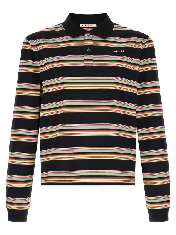 Marni Striped Polo Shirt