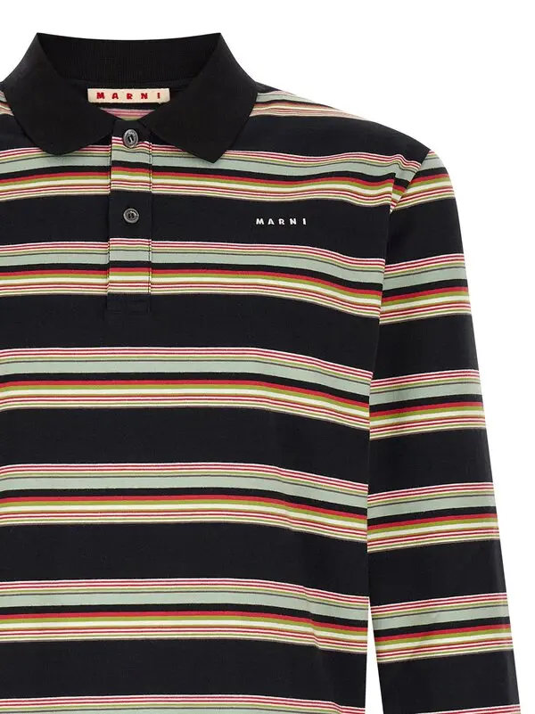 Marni Striped Polo Shirt