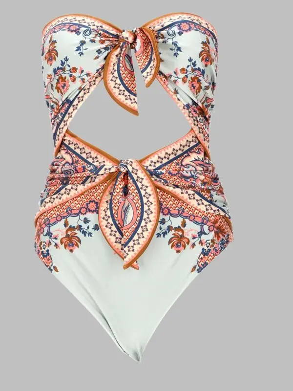 Zimmermann Aster Printed One-piece Swimsuit - Multicolor