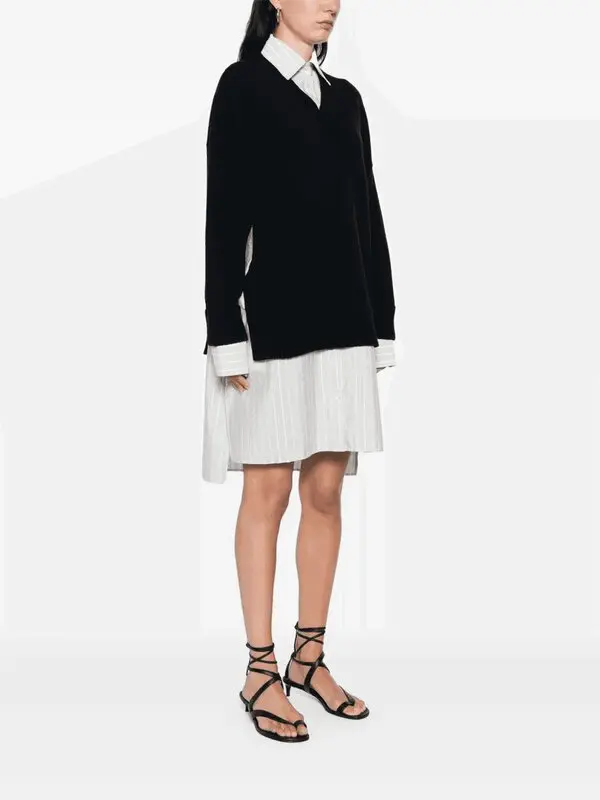 Stella McCartney Robe Midi À Col Ras Du Cou