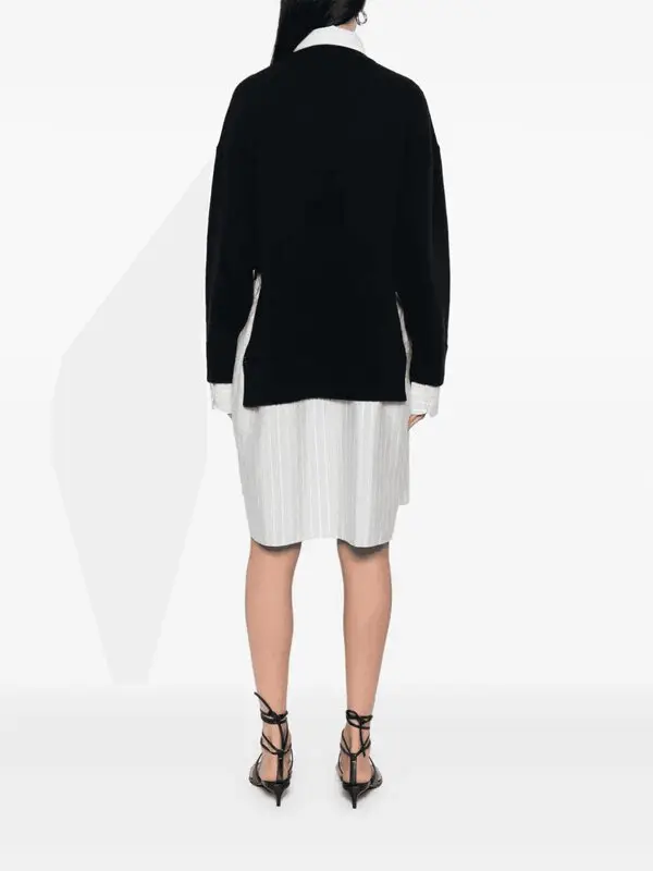 Stella McCartney Robe Midi À Col Ras Du Cou