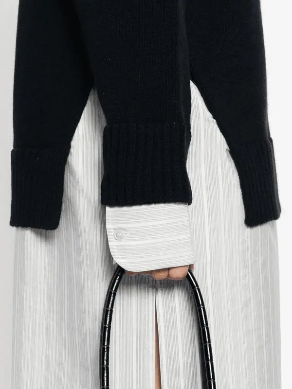 Stella McCartney Robe Midi À Col Ras Du Cou