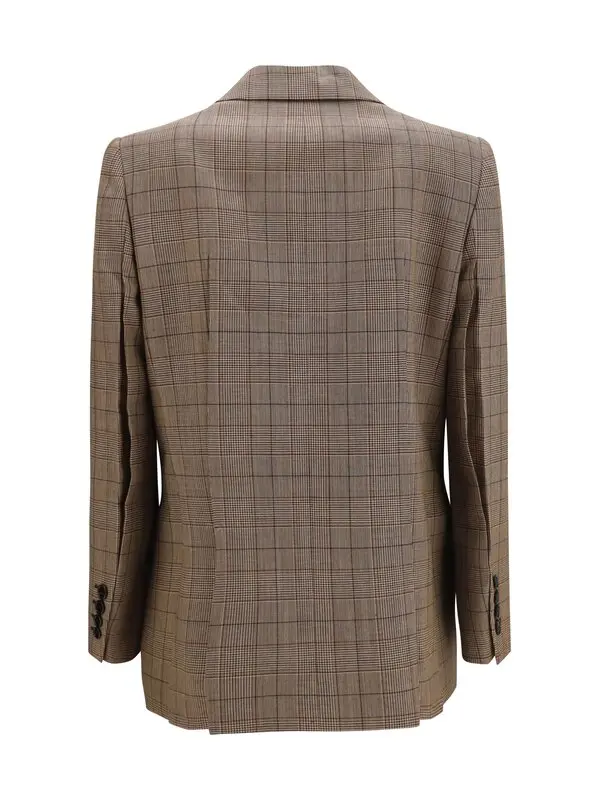 Chloé Checked Double-breasted Blazer