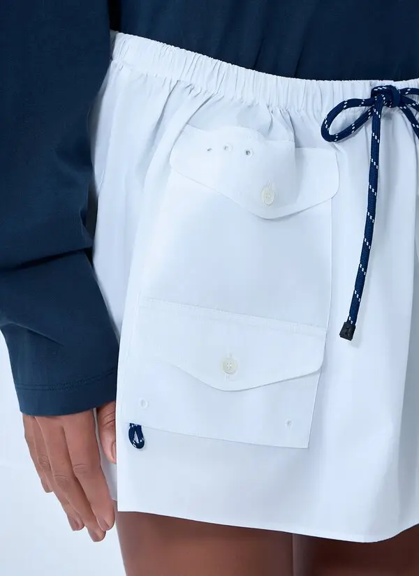 Miu Miu Drawstring Pocket Mini Skirt