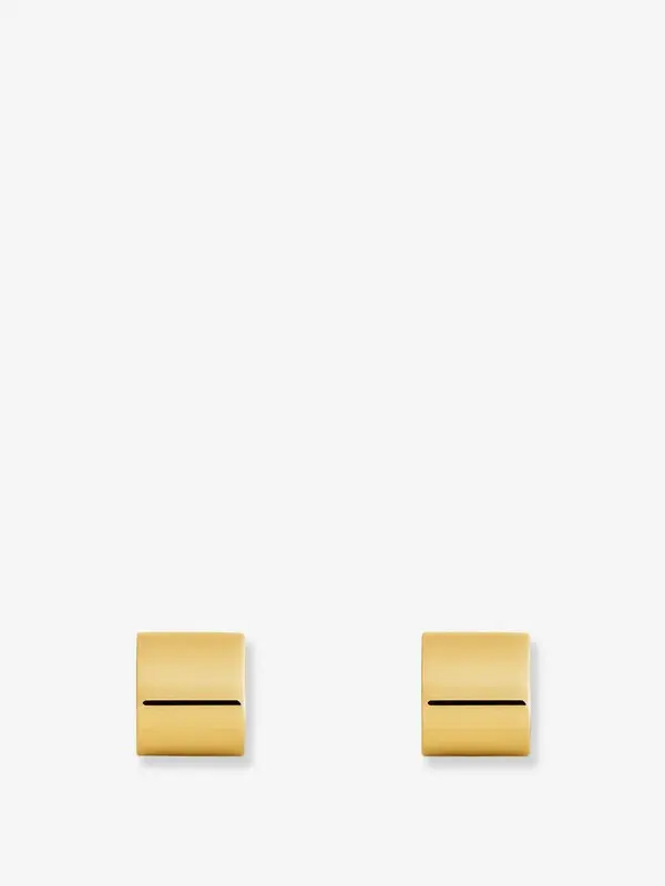 TOTEME Brass Huggie Earrings - Gold