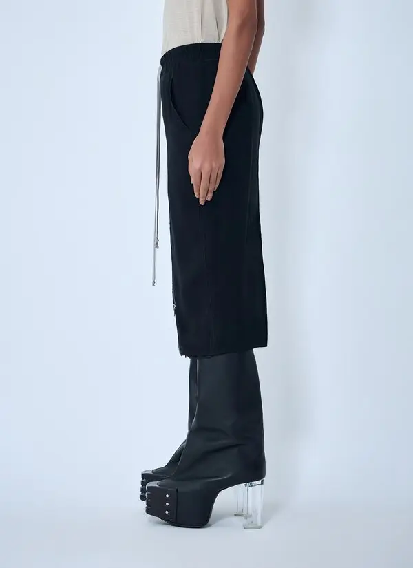 Rick Owens Elasticated Midi Skirt