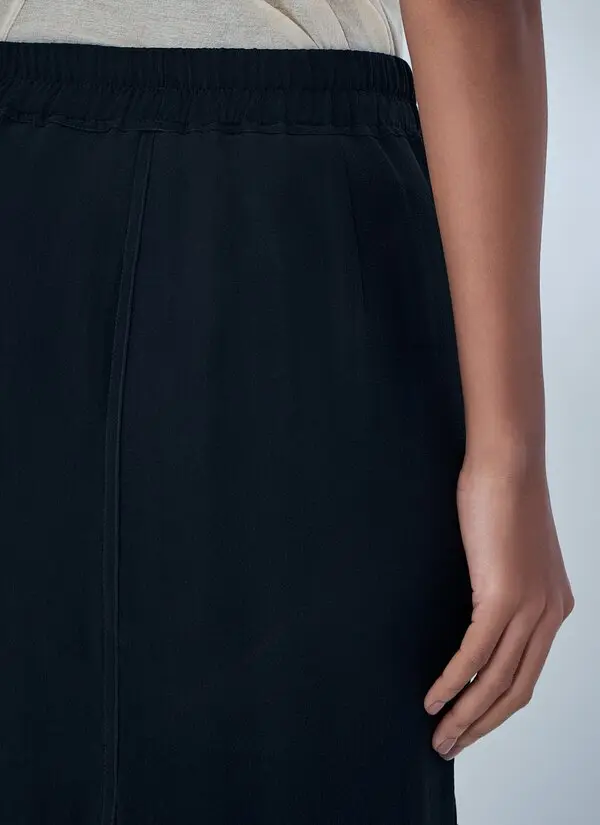 Rick Owens Elasticated Midi Skirt