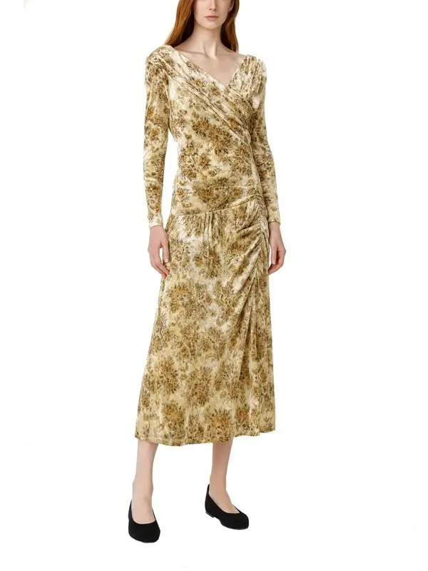 GANNI Long Dress With Print