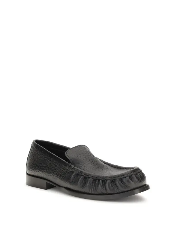Dries Van Noten Grained Leather Loafers