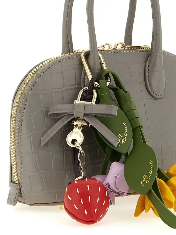 SELF-PORTRAIT Croc Leather Mini Toast' Handbag