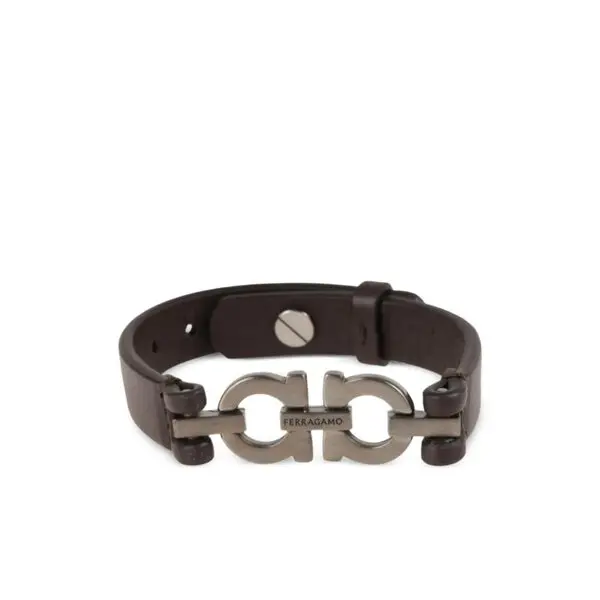 FERRAGAMO Leather Bracelets - Brown