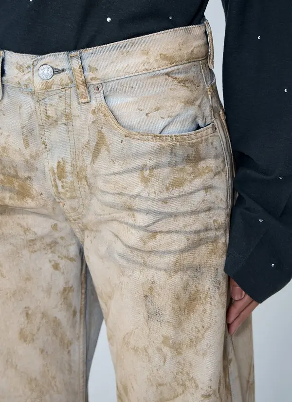 Acne Studios 2021f Faded Five-pocket Jeans