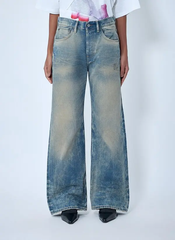 Acne Studios 2021f Five-pocket Jeans - Blue