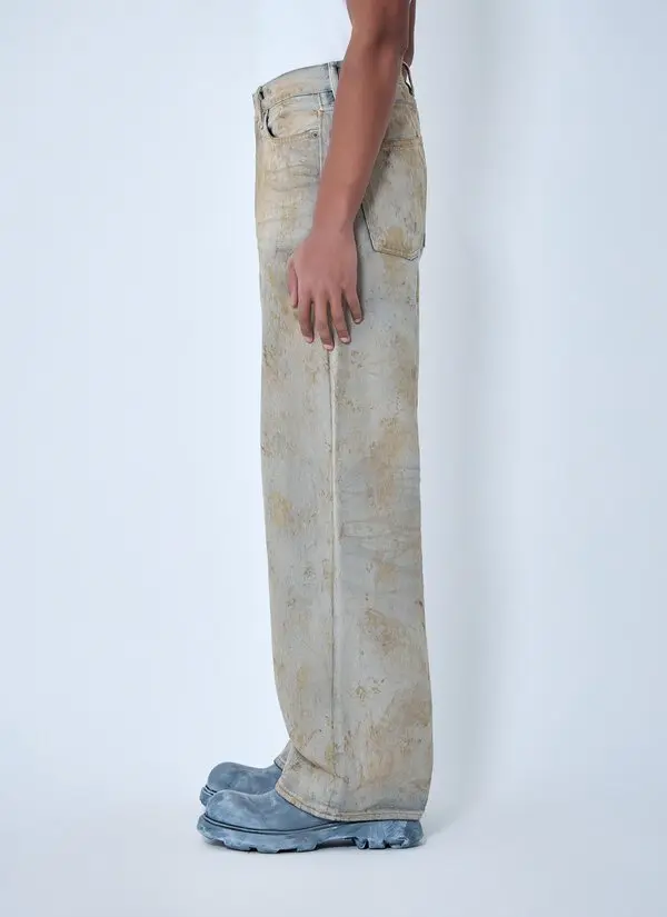 Acne Studios Wide-leg Distressed Pants