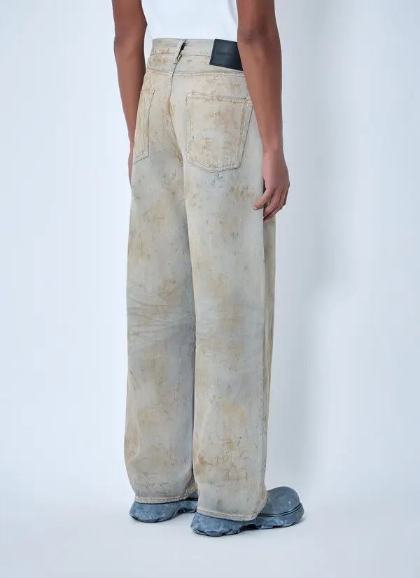 Acne Studios Wide-leg Distressed Pants
