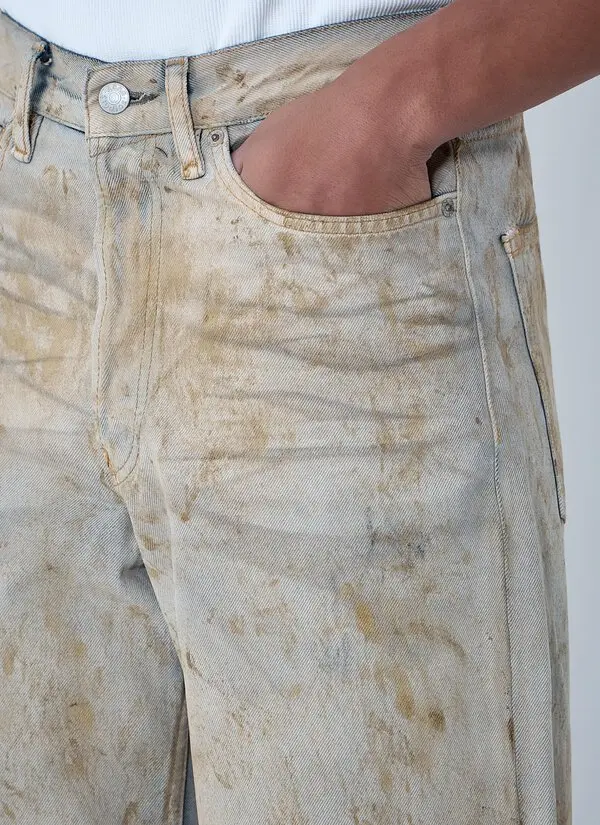 Acne Studios Wide-leg Distressed Pants