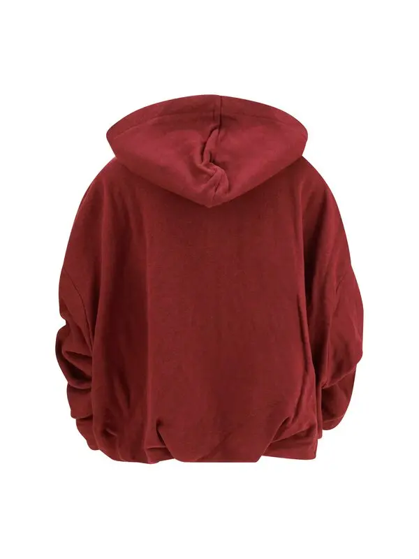 Dries Van Noten Draped Cotton Jersey Sweatshirt
