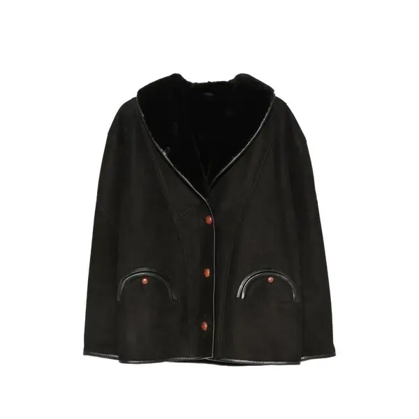 BLAZÉ MILANO Jackets Faux Fur & Shearling Jackets - Black